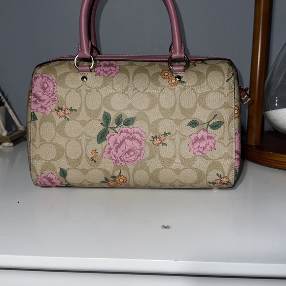 Coach | Bags | Coach Pink Flower Bag | Poshmark